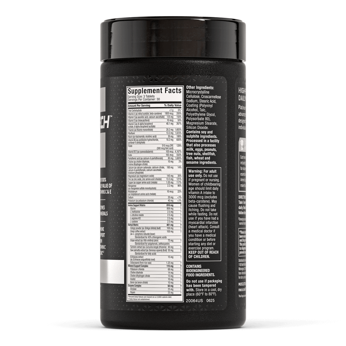 MuscleTech® Platinum Multivitamin | Complete Daily Nutrition